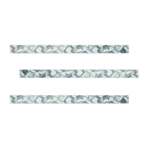 QEP Kantu 1.18'' x 15.35'' Hand Painted Glass Listello | Wayfair