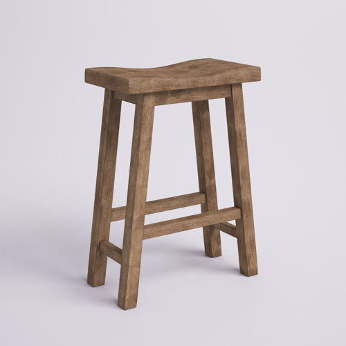 Mistana™ Elzy Solid Wood 24'' Counter Stool & Reviews | Wayfair