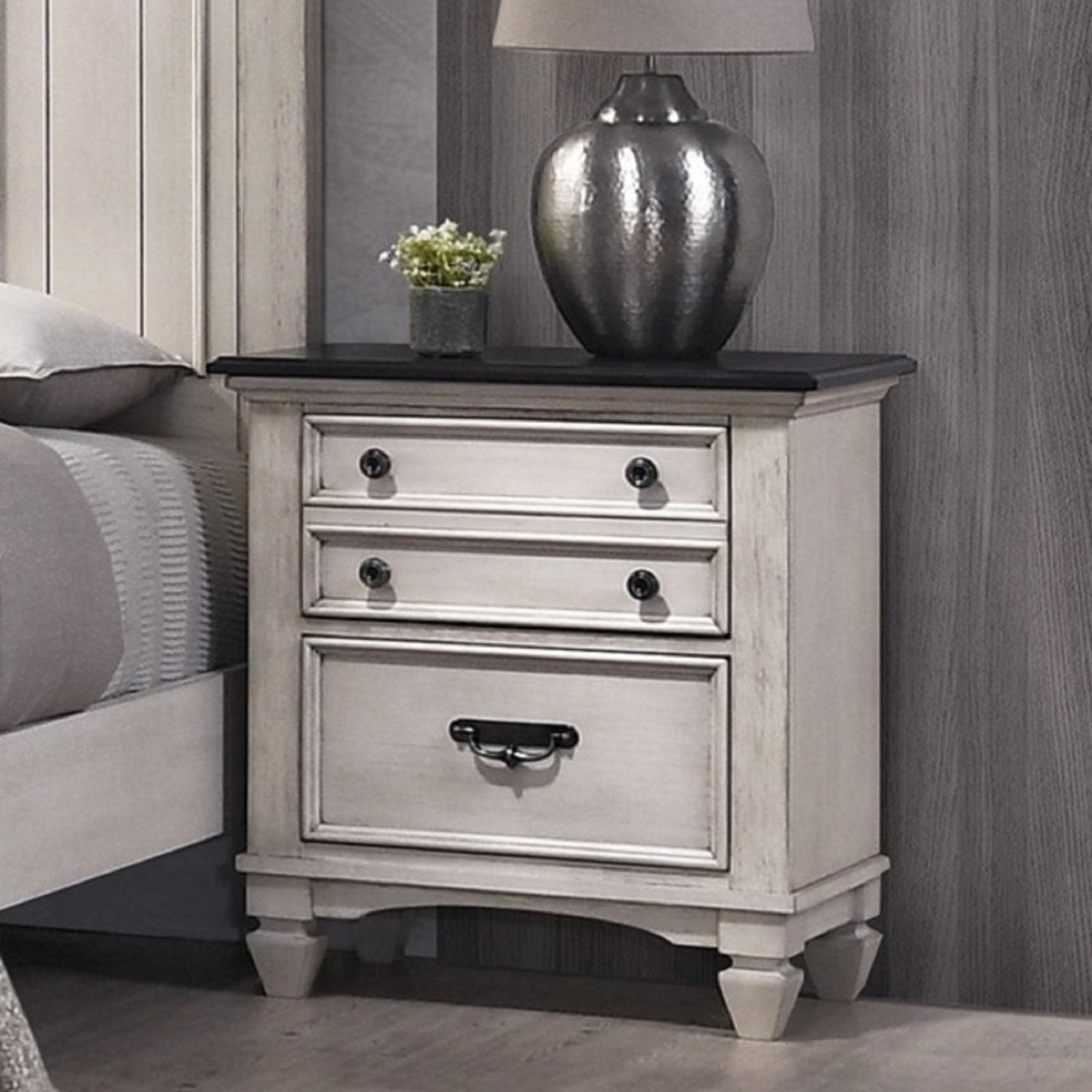 Alcott Hill® Two-Tone Nightstand | Wayfair