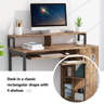 Latitude Run® Computer Desk, Office Desk with Keyboard Tray and Storage ...