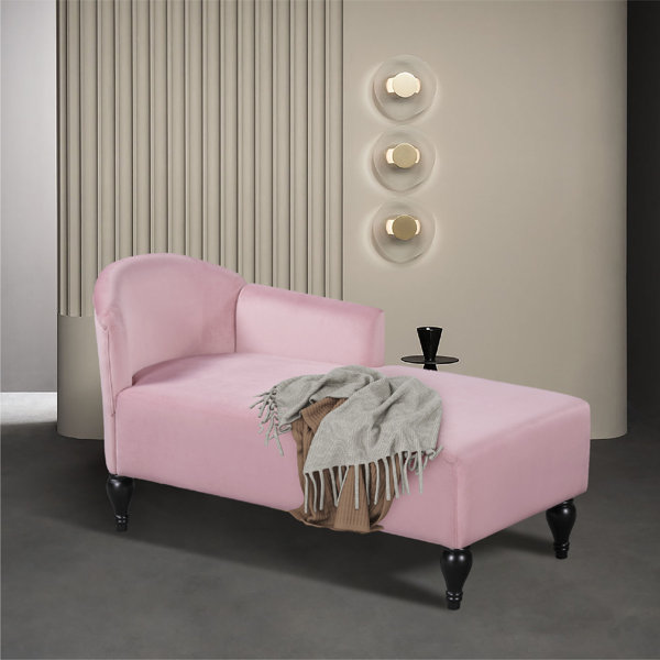 Charlton Home® Corstiaan Velvet Chaise Lounge | Wayfair