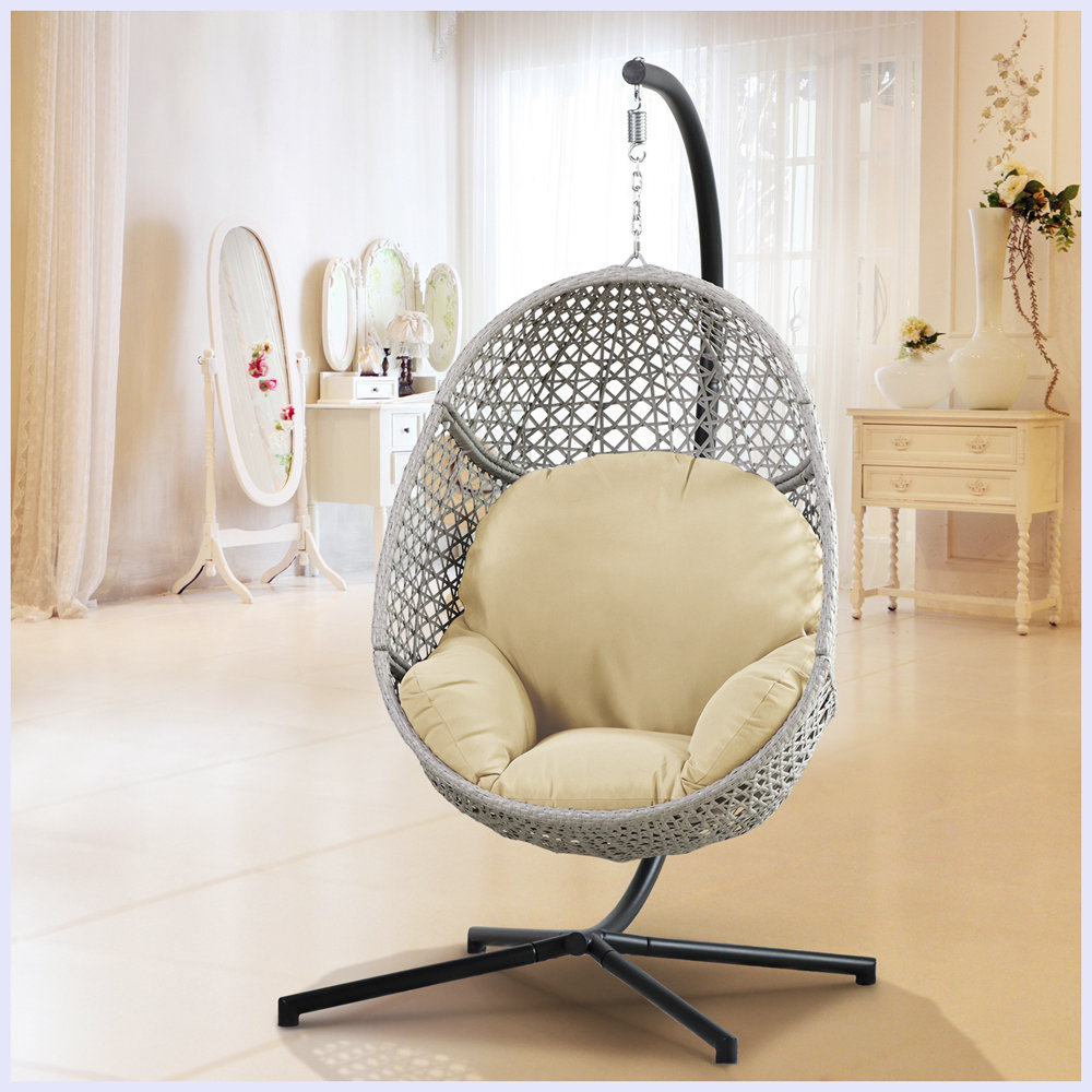 Bungalow Rose Kaynin 1 Person Egg Chair with Stand | Wayfair