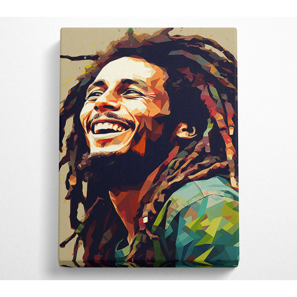 Marlow Home Co. Bob Marley Happy - Wrapped Canvas Art Prints | Wayfair ...