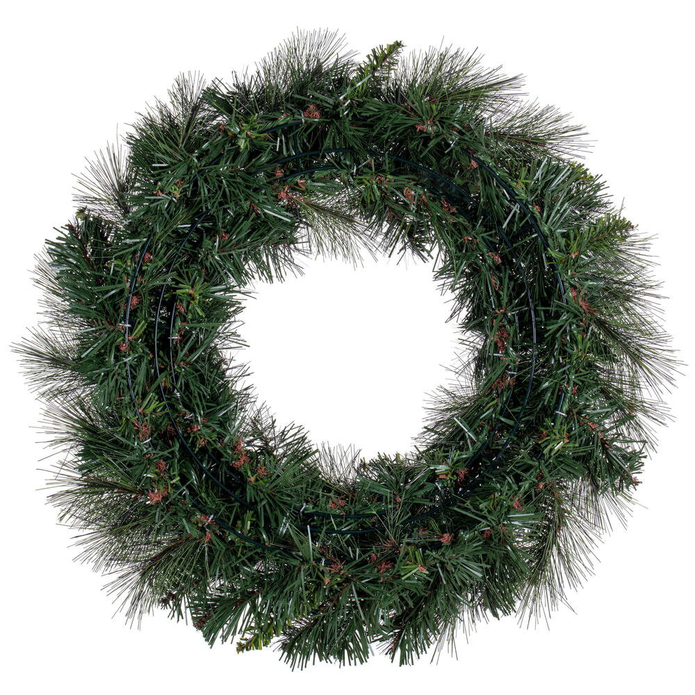 Charlton Home® 24" Brighton Pine Artificial Wreath with 150 PE/PVC Tips ...