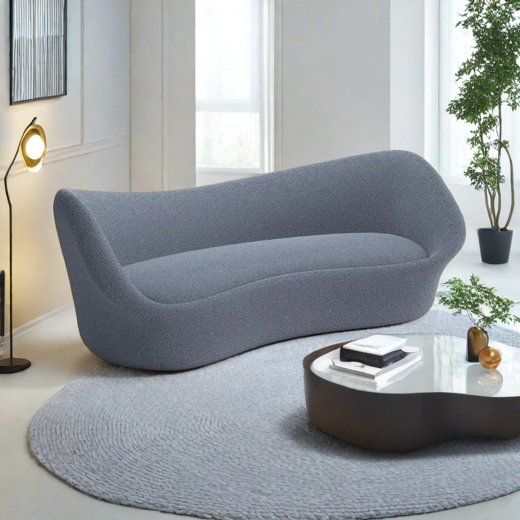 Axis Living Light Luxury Curved Sofa | Wayfair