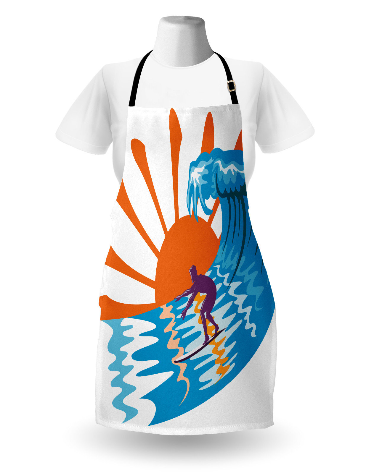 East Urban Home Summer Apron Unisex, Hot Beach Vibes Surfer, Adult Size ...