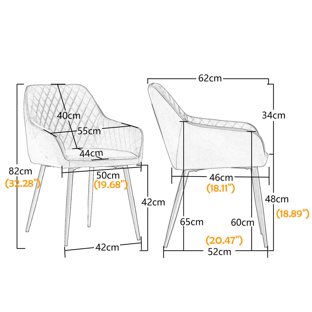 Corrigan Studio Lathrup Vintage Suede Upholstered Arm Dining Chair ...