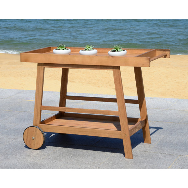 AllModern Terrace Solid Wood Bar Cart & Reviews | Wayfair