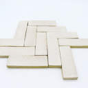 Moroccan Craft Masters 6" x 2" Terra Cotta Herringbone Mosaic Wall ...