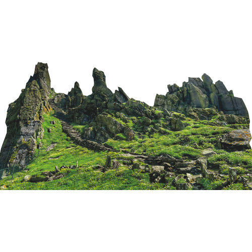 Wet Paint Printing H13673 Great Skellig Michael Mountain Crag Landscape ...
