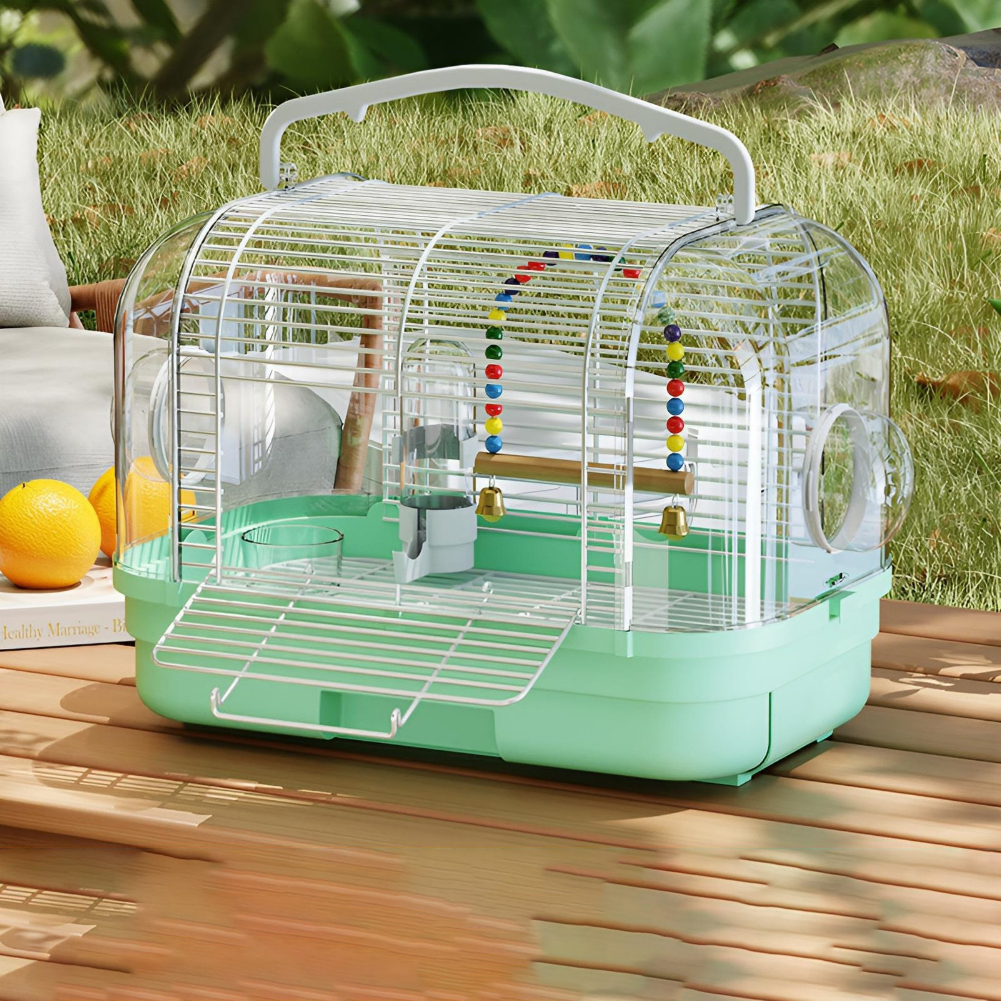 Archie & Oscar™ Multi Functional Parrot Portable Cage For Outdoor And ...