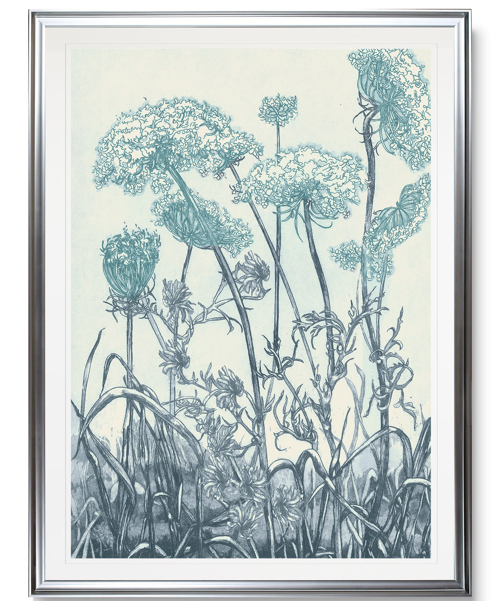 August Grove 'Indigo Fields II' Print - Wayfair Canada