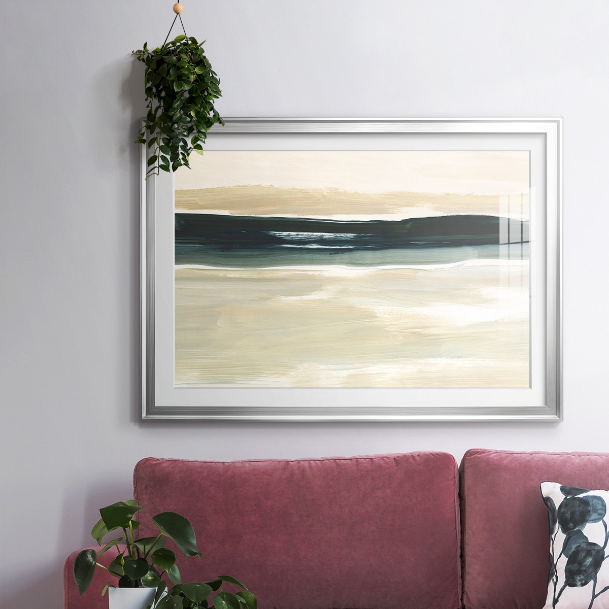 Wrought Studio Sand & Sea II-FramedFramed Print W Beveled Matt and ...