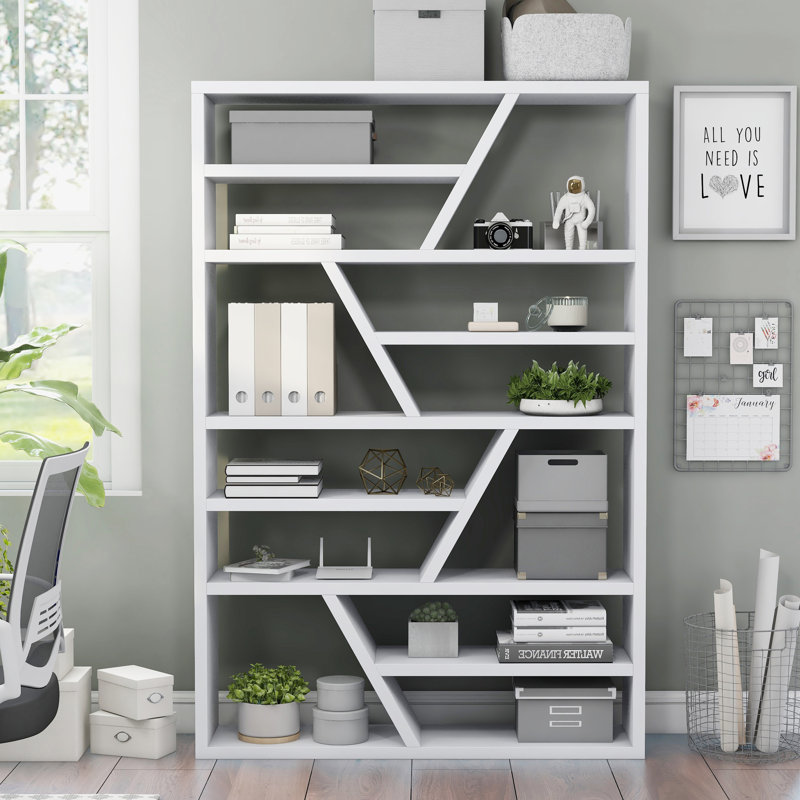 Mercury Row® Dailey Geometric Bookcase & Reviews | Wayfair