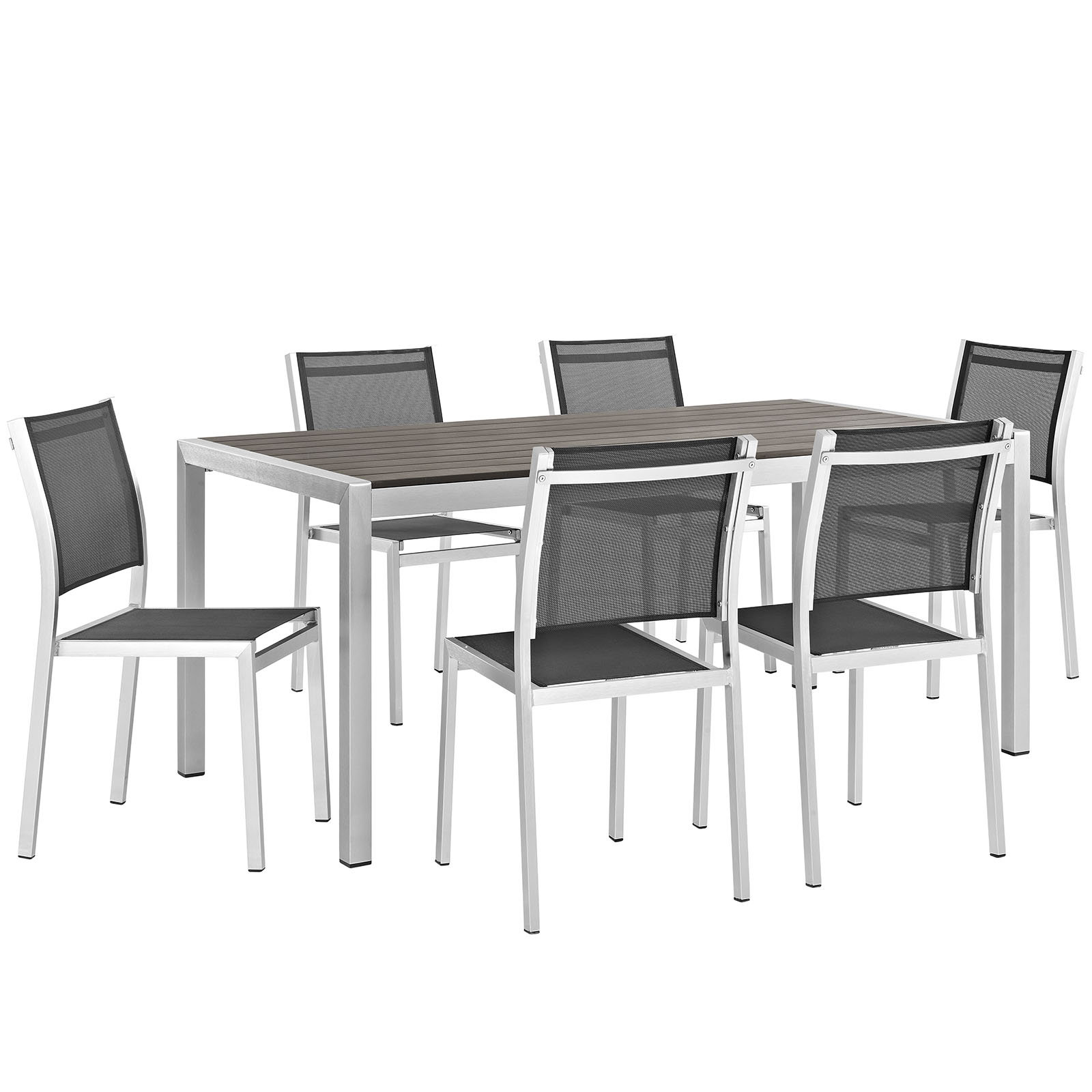 Modway Shore 7 Piece Outdoor Patio Aluminum Dining Set | Wayfair