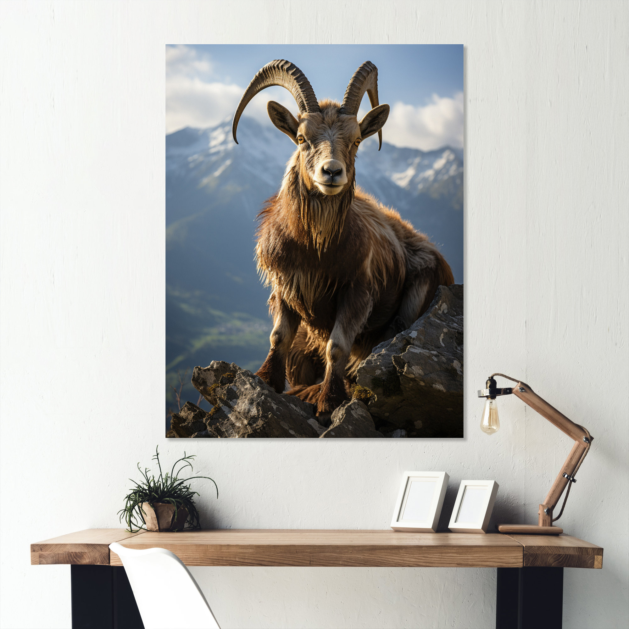 Millwood Pines Brown Ibex Majestic Horns Ibex II - Other Animals Metal ...