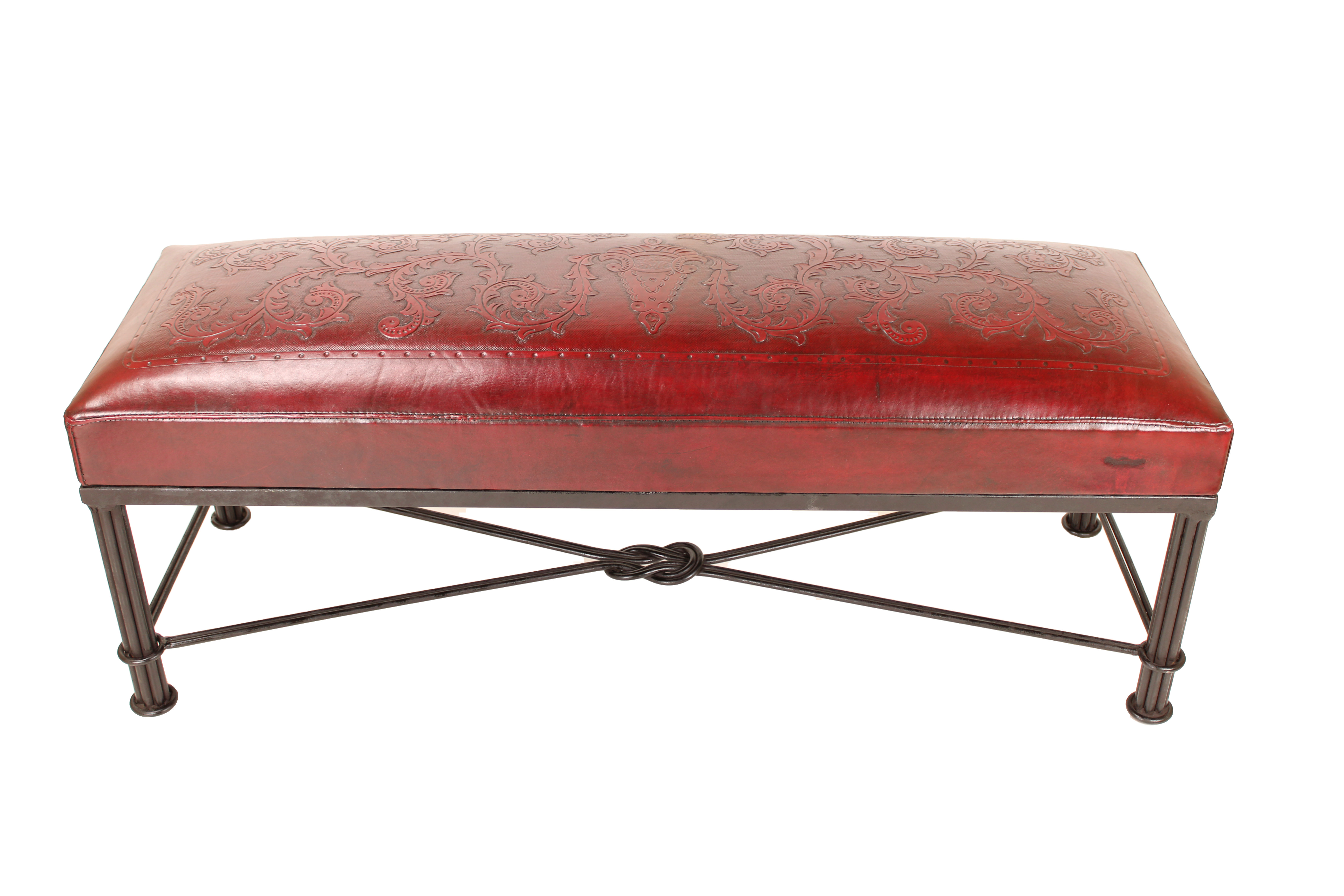 Williston Forge Western Iron Super Bench Colonial Red - Wayfair Canada