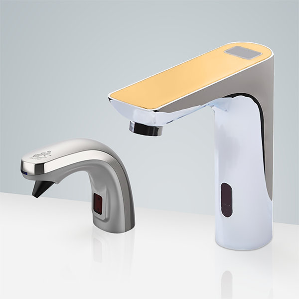 FontanaShowers Touchless Commercial Motion Sensor Faucet with Automatic ...
