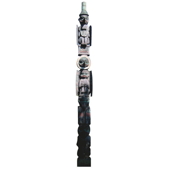 Wet Paint Printing Raven Totem Pole Cardboard Standup | Wayfair