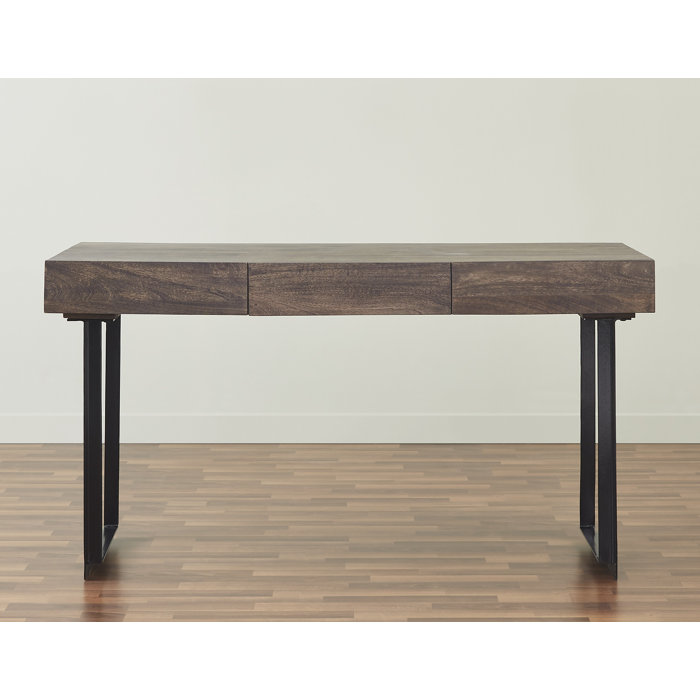 Joss & Main Mullins Solid Wood Top Metal Base Writing Desk & Reviews ...