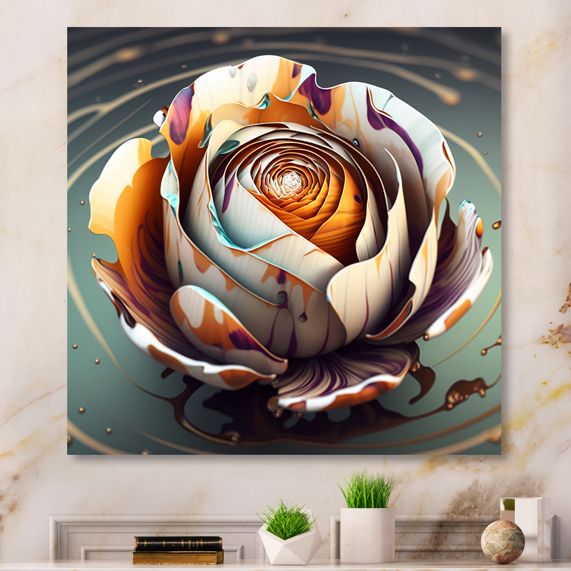House of Hampton® Bruckdale Rainbow Blooming Crocus Rose II - Print on ...
