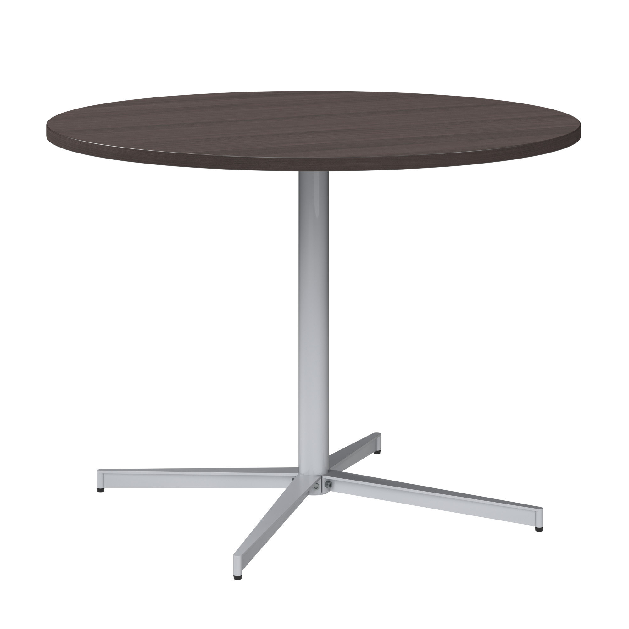 Bush Business Furniture 42-Inch Round Conference Table With Metal Base ...