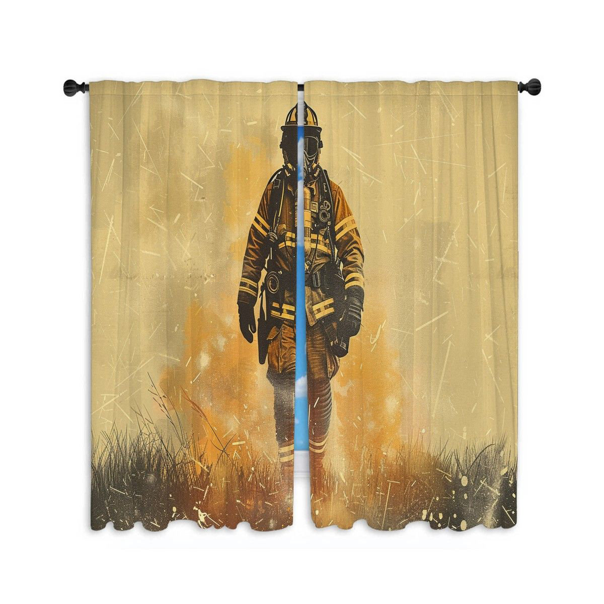 Bungalow Rose Herto Polyester Room Darkening Curtain Pair | Wayfair