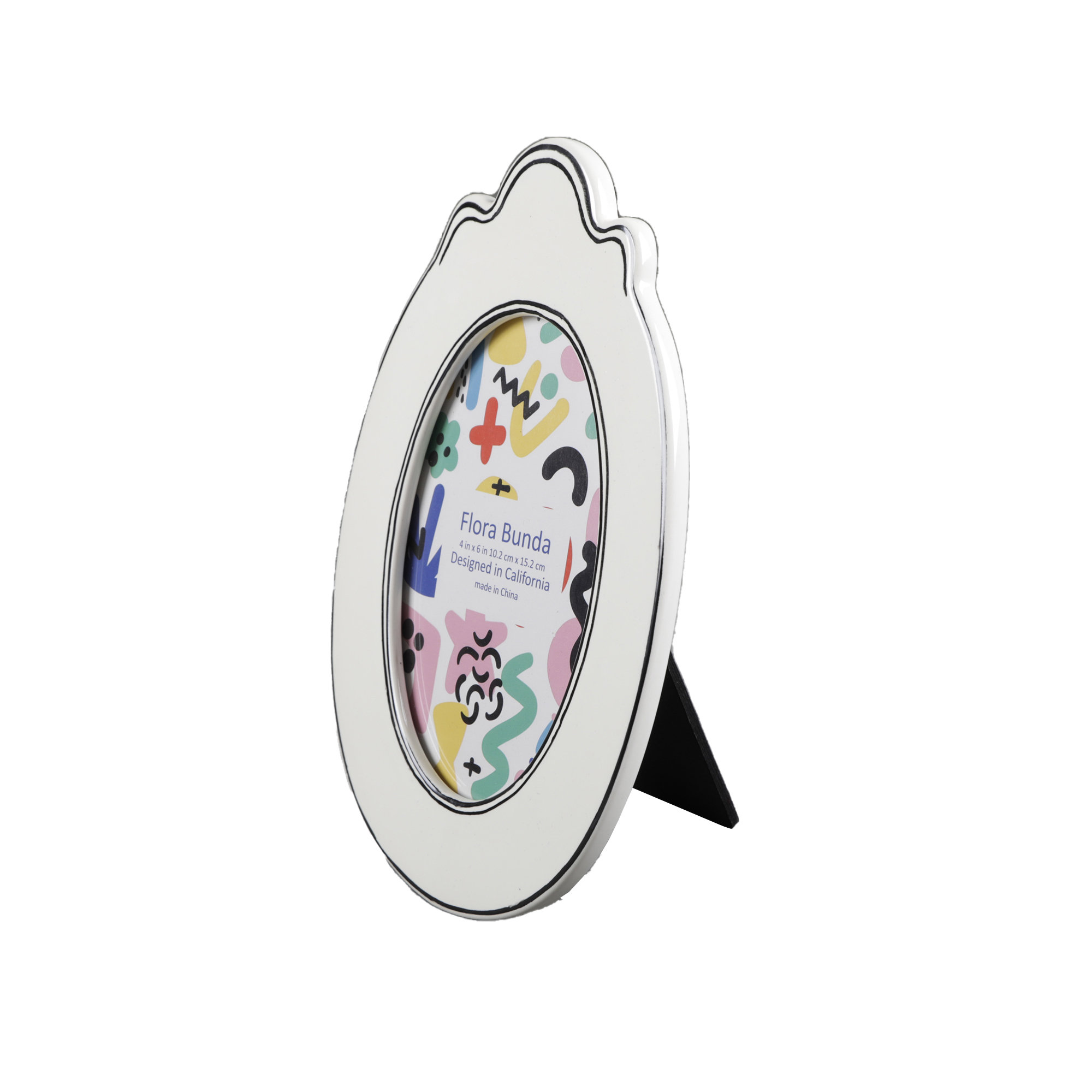 Flora Bunda 4 X 6 Oval With Sideline Ceramic Frame | Wayfair