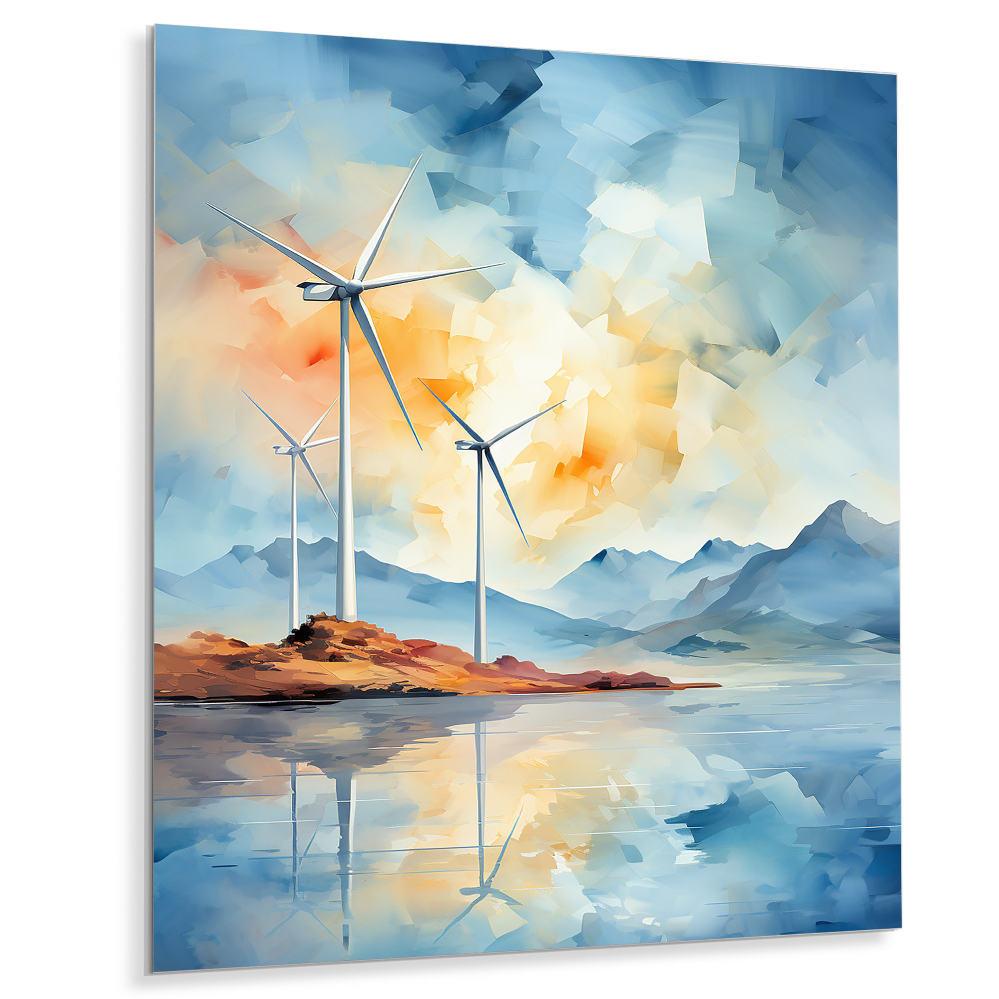 Ivy Bronx Wind Turbines Whirling Energy II - Wind Turbines Metal Wall ...