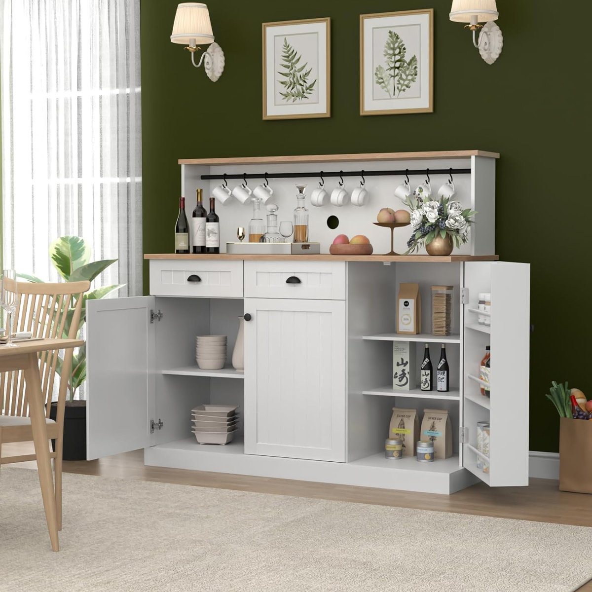 Winston Porter Onut 47.24'' Kitchen Pantry & Reviews | Wayfair