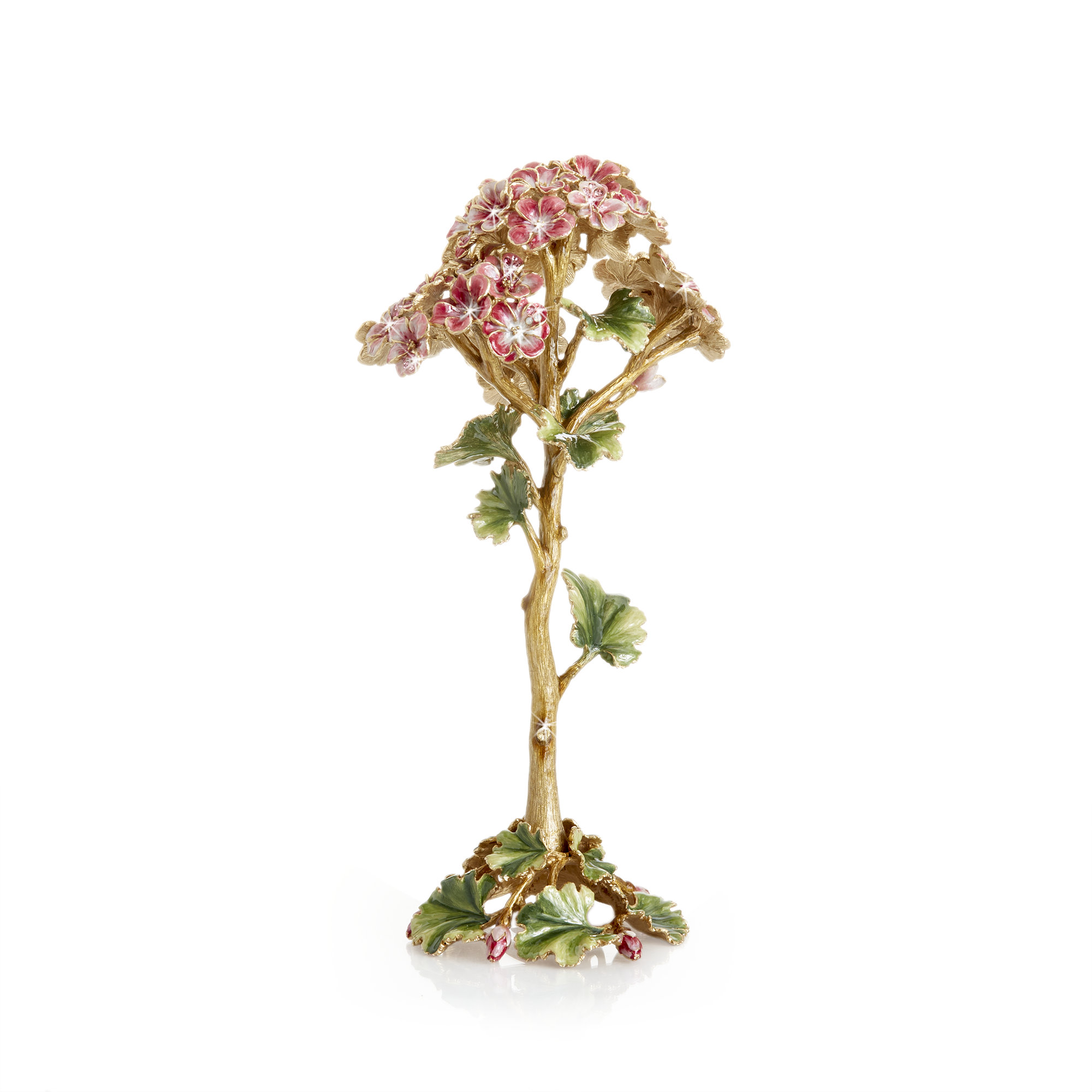 Jay Strongwater Thea Geranium Flower Objet | Perigold