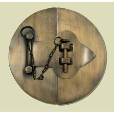 Gado Gado Hardware Round Scalloped Latch with Chain | Wayfair