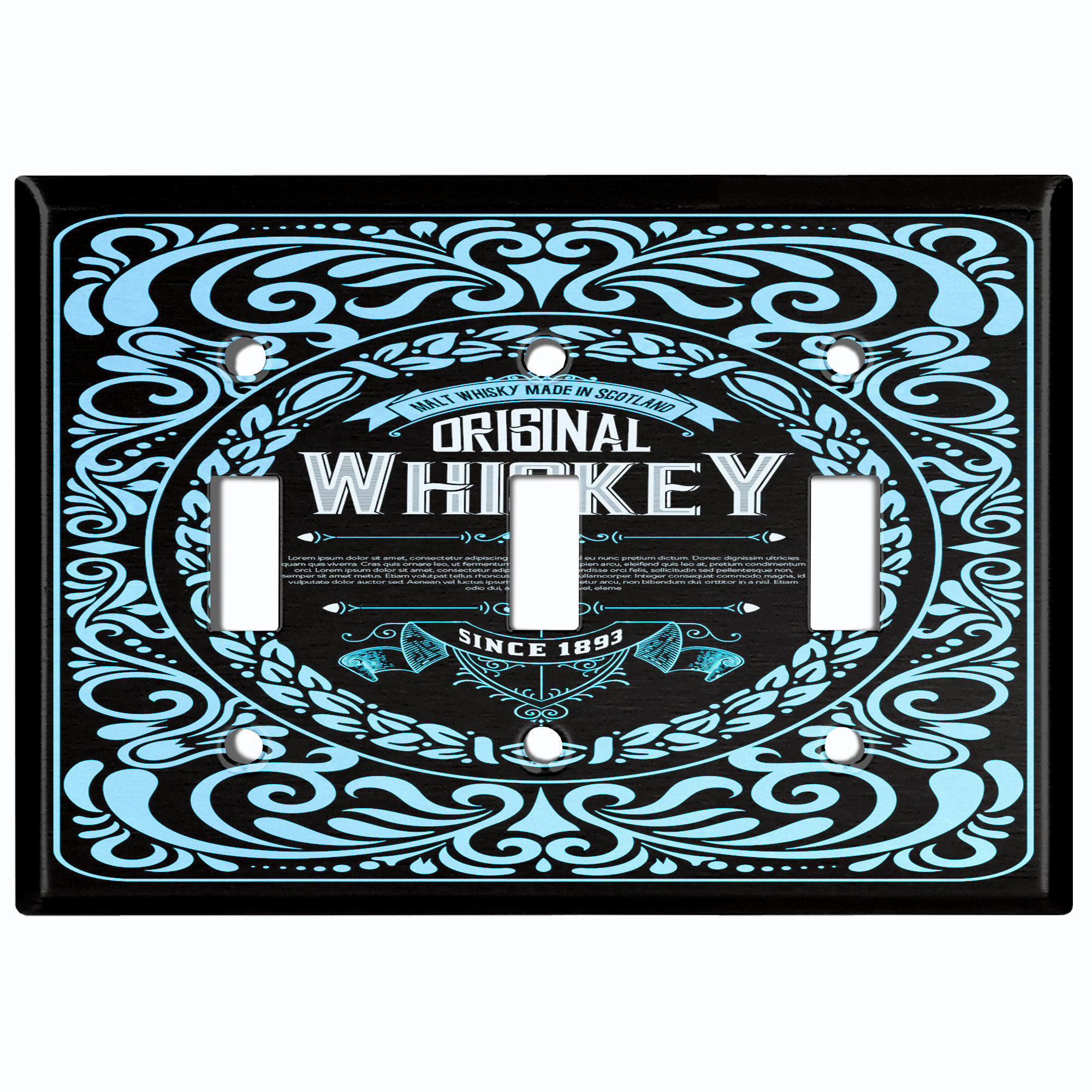 WorldAcc Metal Light Switch Plate Outlet Cover (Vintage Scottish ...