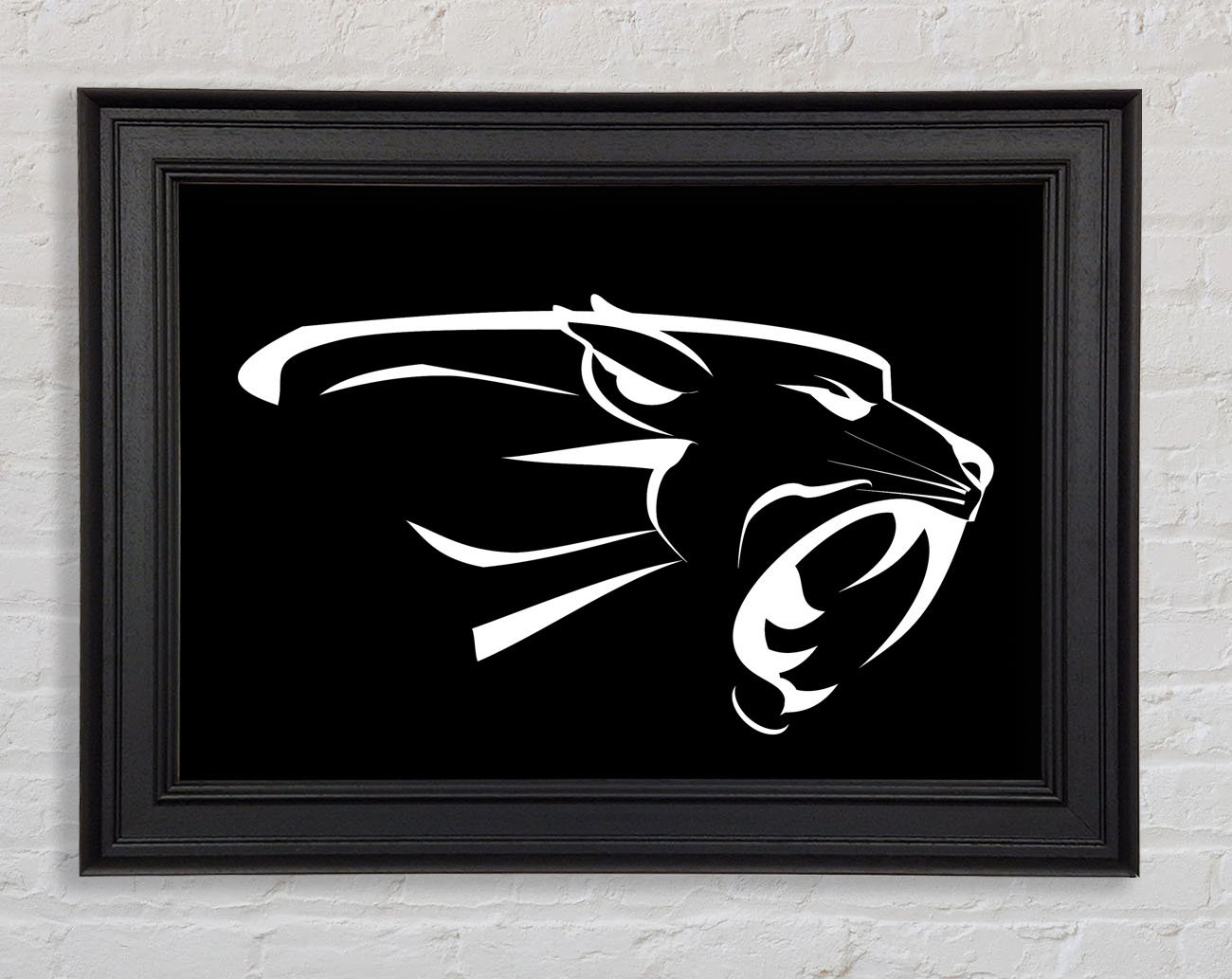Ivy Bronx Panther Teeth Framed Print | Wayfair.co.uk