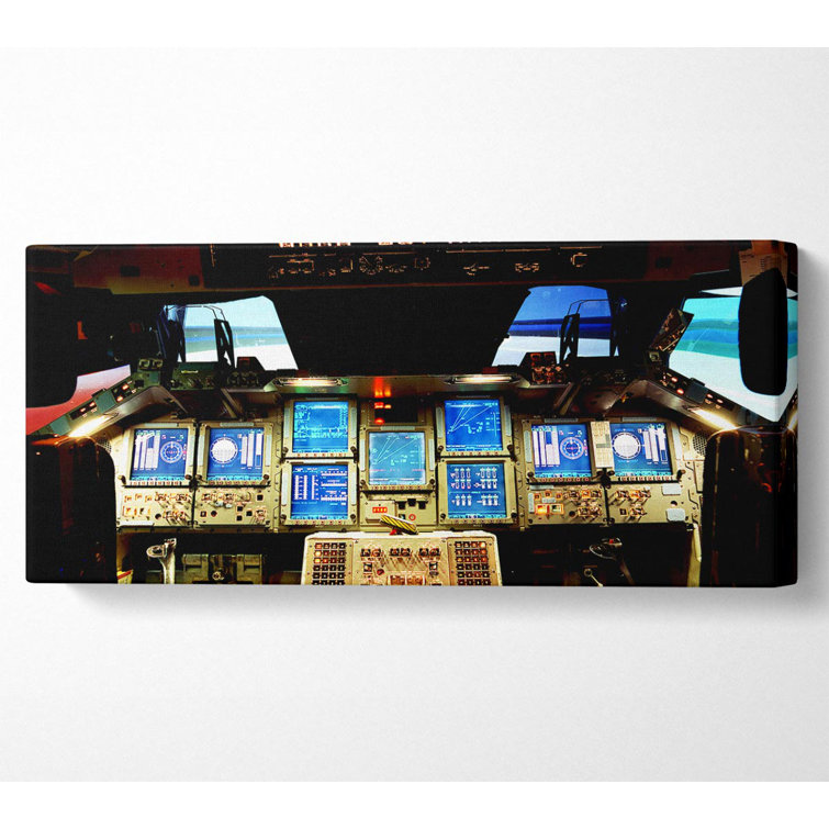 Ebern Designs Nasa Cockpit Moon Rocket - Wrapped Canvas Art Prints ...