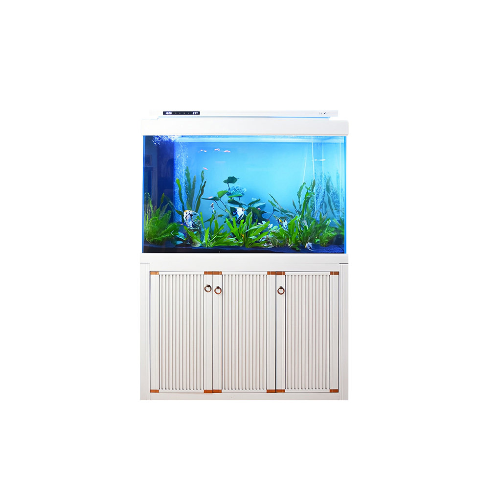 Lingxis Modern White Rectangular Eco Aquarium Tank | Wayfair
