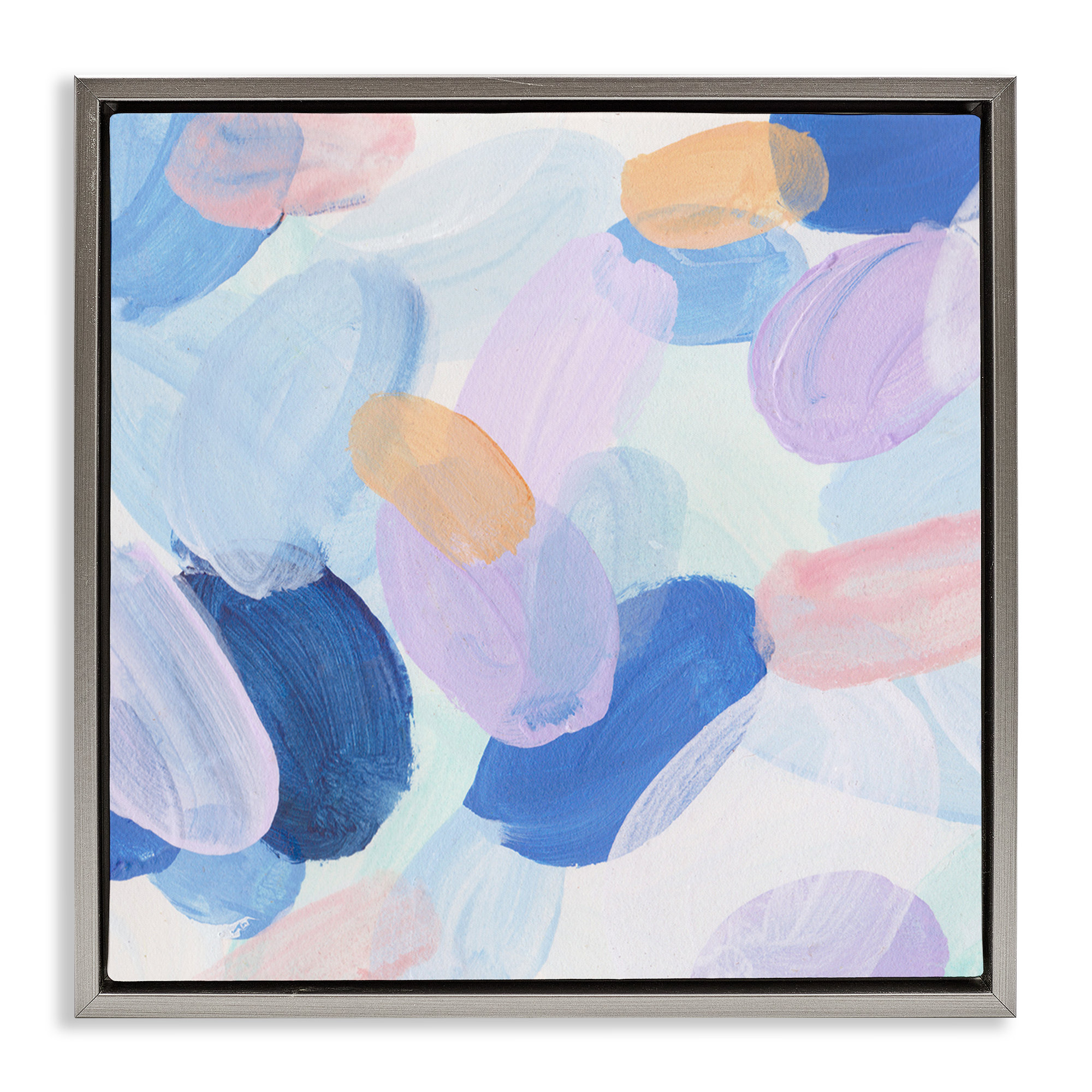 Ivy Bronx Oblong Shapes Pattern Floater Canvas Wall Art by Melissa Wang ...