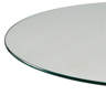 Ivy Bronx Modern Round Kitchen Table Coffee Table With Glass Top And ...