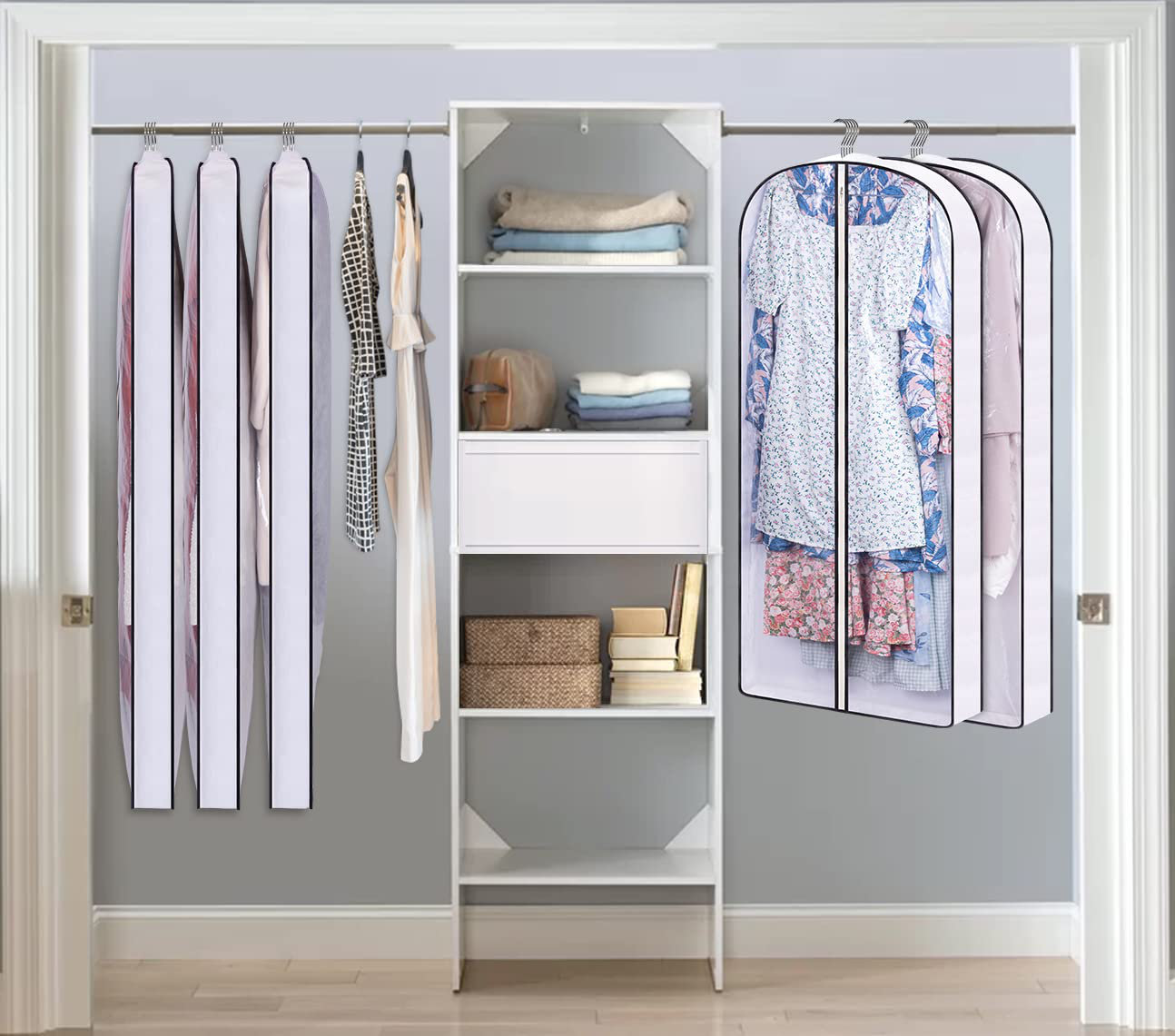 Rebrilliant Marrugo Plastic / Acrylic Garment Bag | Wayfair