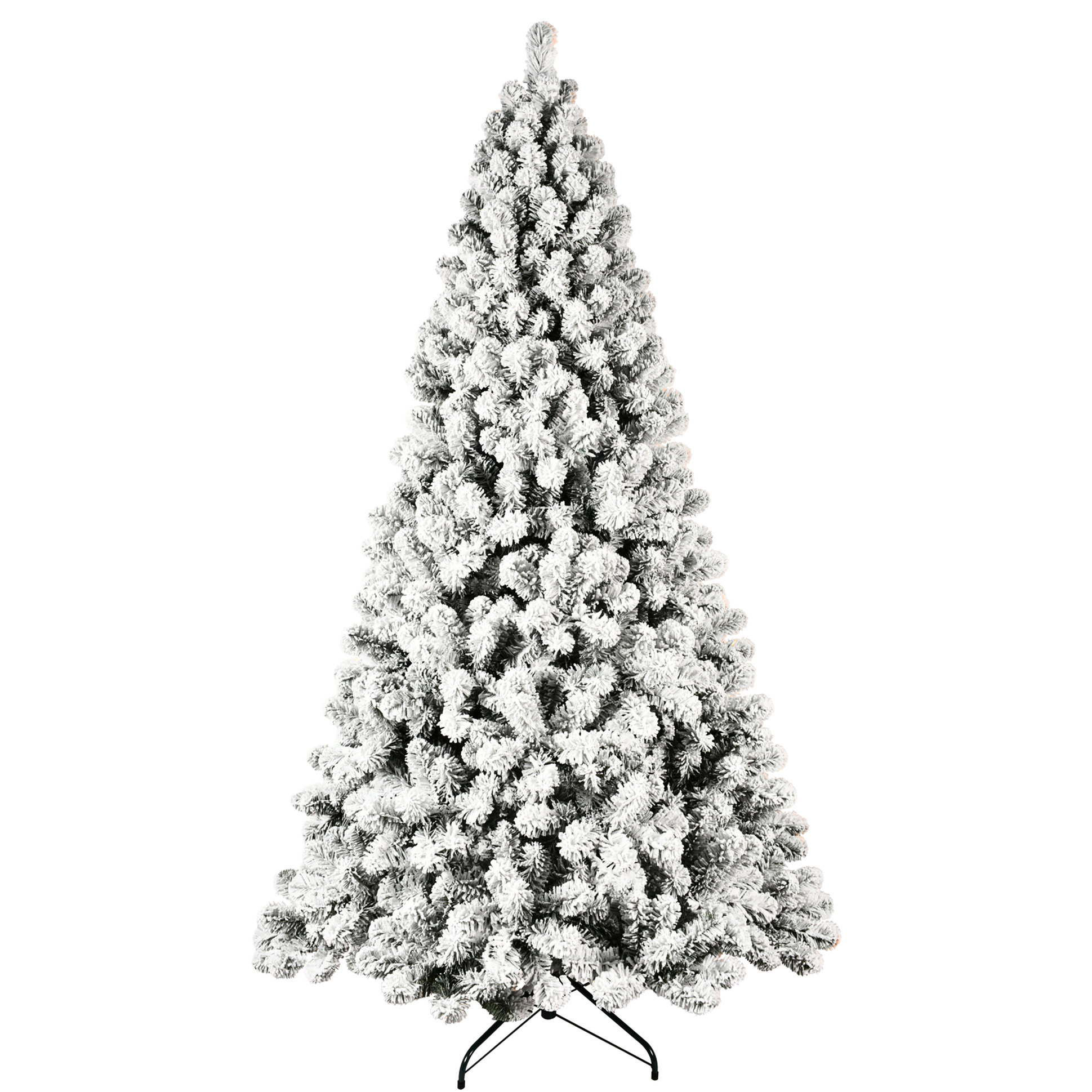 Latitude Run® 7ft Snow - Flocked Pre Lit Tree With 400 Ul Warm White ...