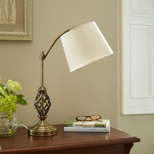 Marlow Home Co. Zoey 49Cm Twist Arch Reading Table Lamp with Adjustable ...