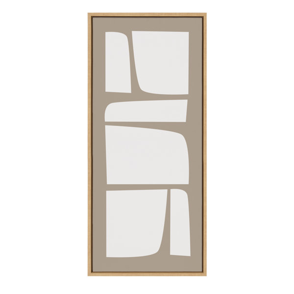 Ivy Bronx " Neutral Abstract Aztec Shapes Panel 18x40 A FC " by The ...