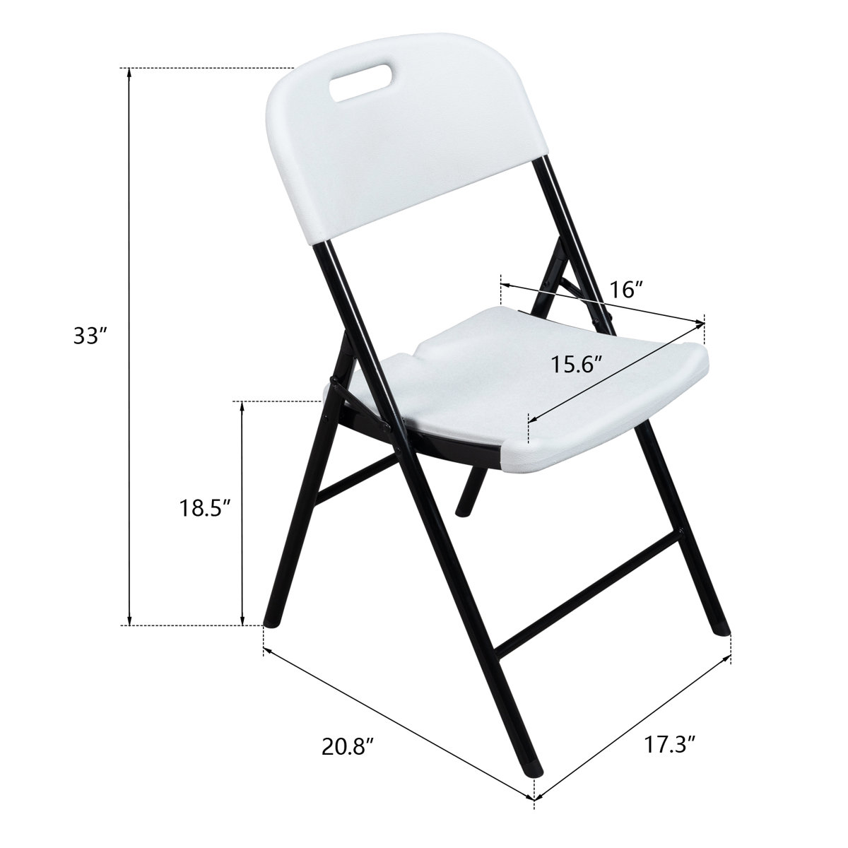 Wade Logan® Cantrece Stackable Folding Chair Folding Chair Set ...