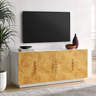 Modway Abel 69 Inch Burl Wood Sideboard Buffet TV Stand In White ...