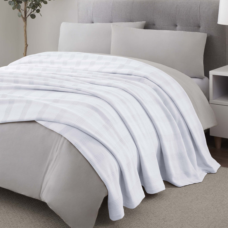 Vellux 100% Cotton Blanket - Soft, Breathable, Cozy & Lightweight ...