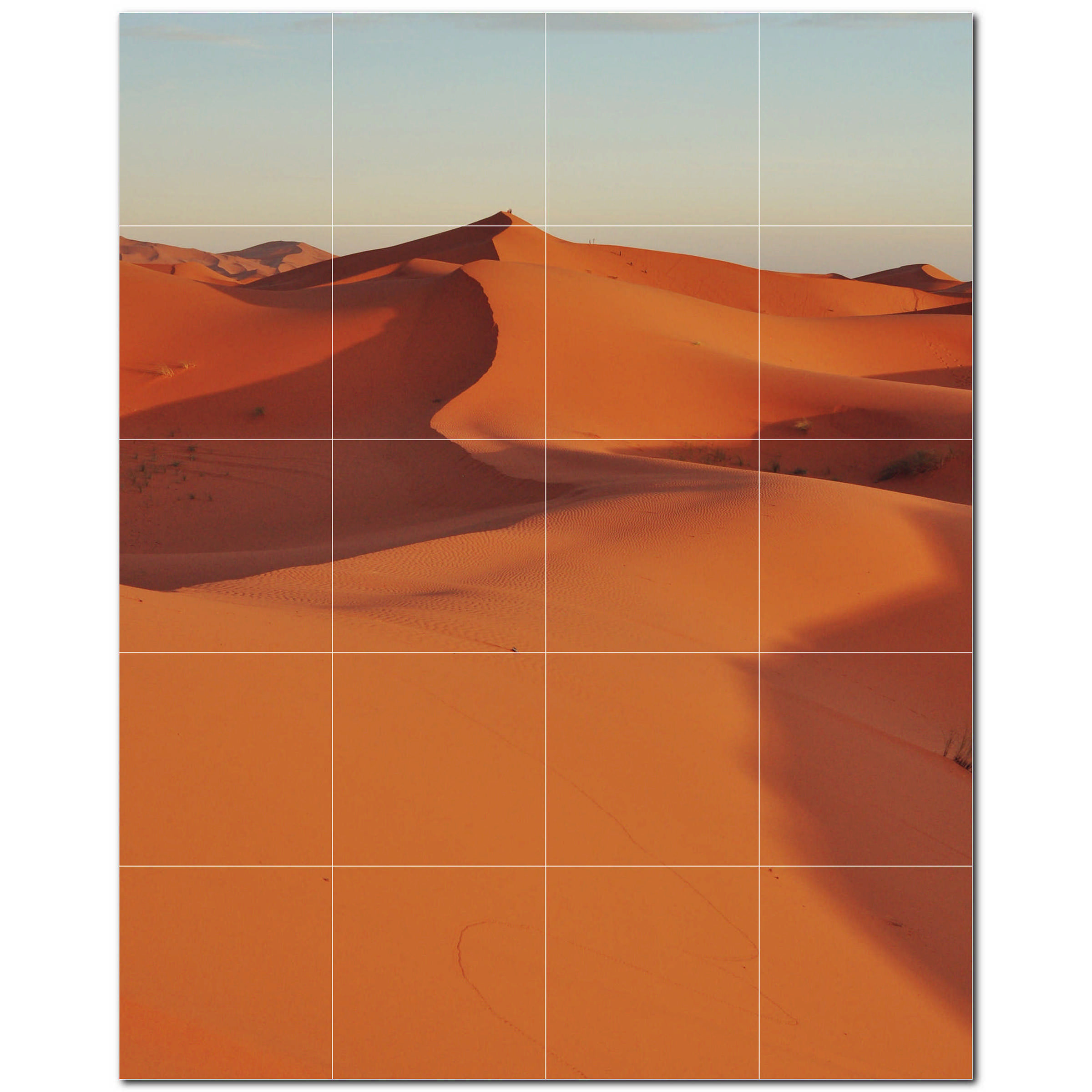 Picture-Tiles.com 48" x 60" Ceramic Desert Photo Decorative Mural Tile ...