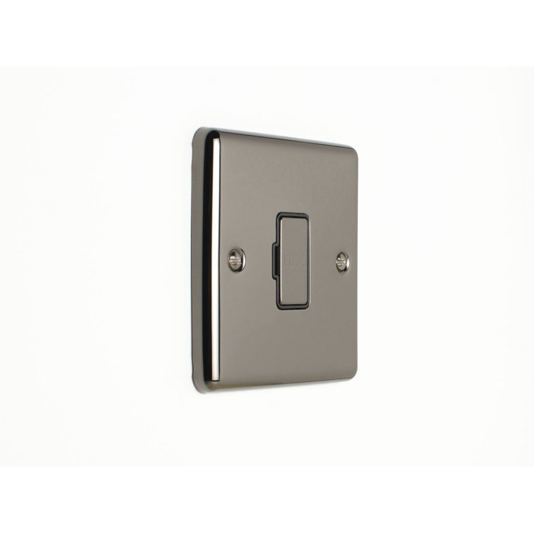 Eurolite Unswitched Fuse Spur Enhance Range Black Trim Wall Mounted ...