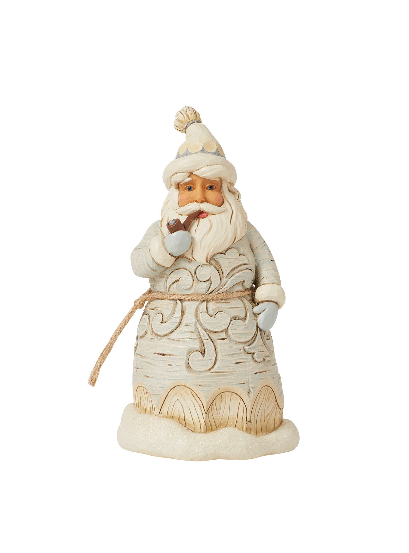 Jim Shore Heartwood Creek Woodland Carved Santa Pipe Figurine 5.7in ...