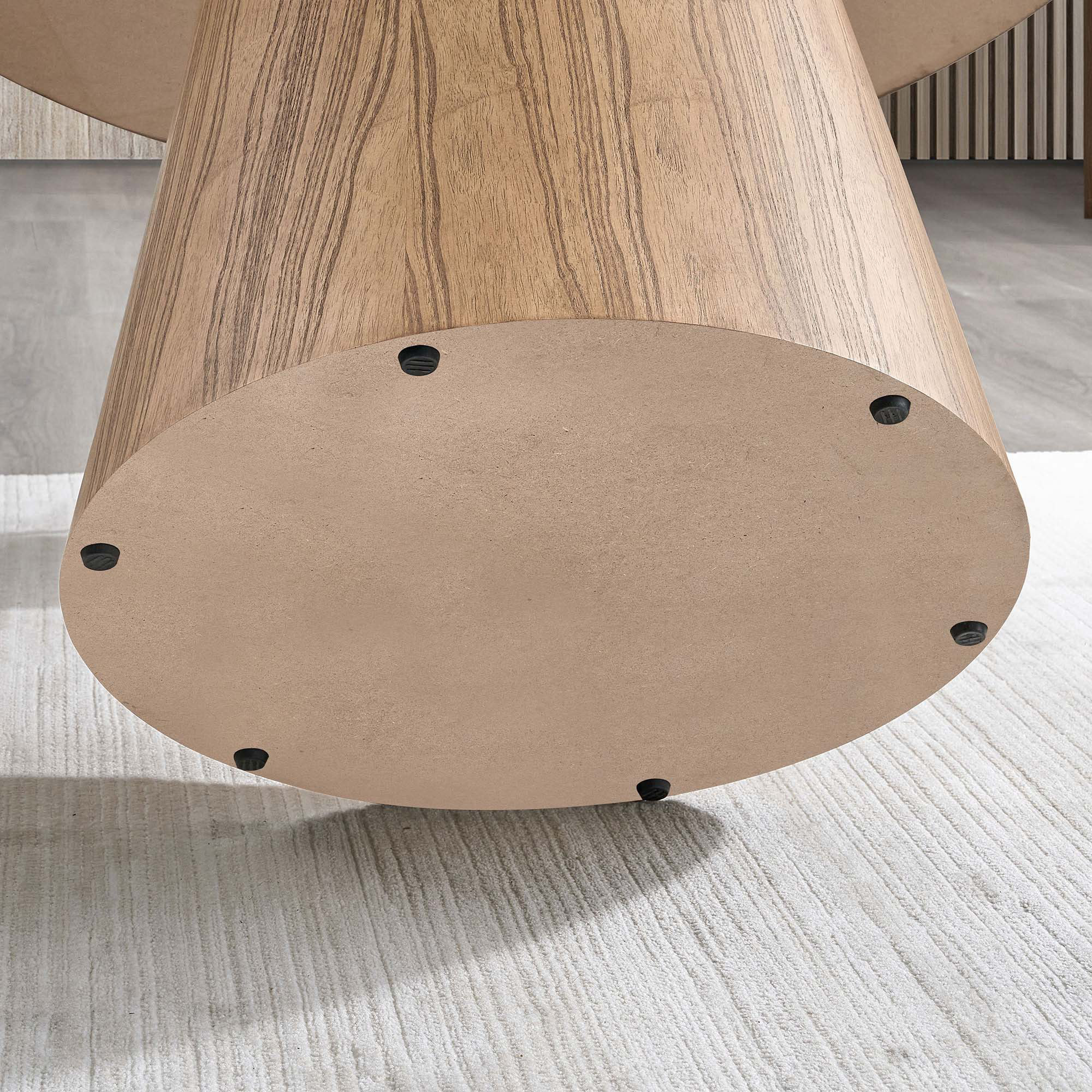 George Oliver 47.24'' Round Modern Style MDF Wood Dining Table For ...