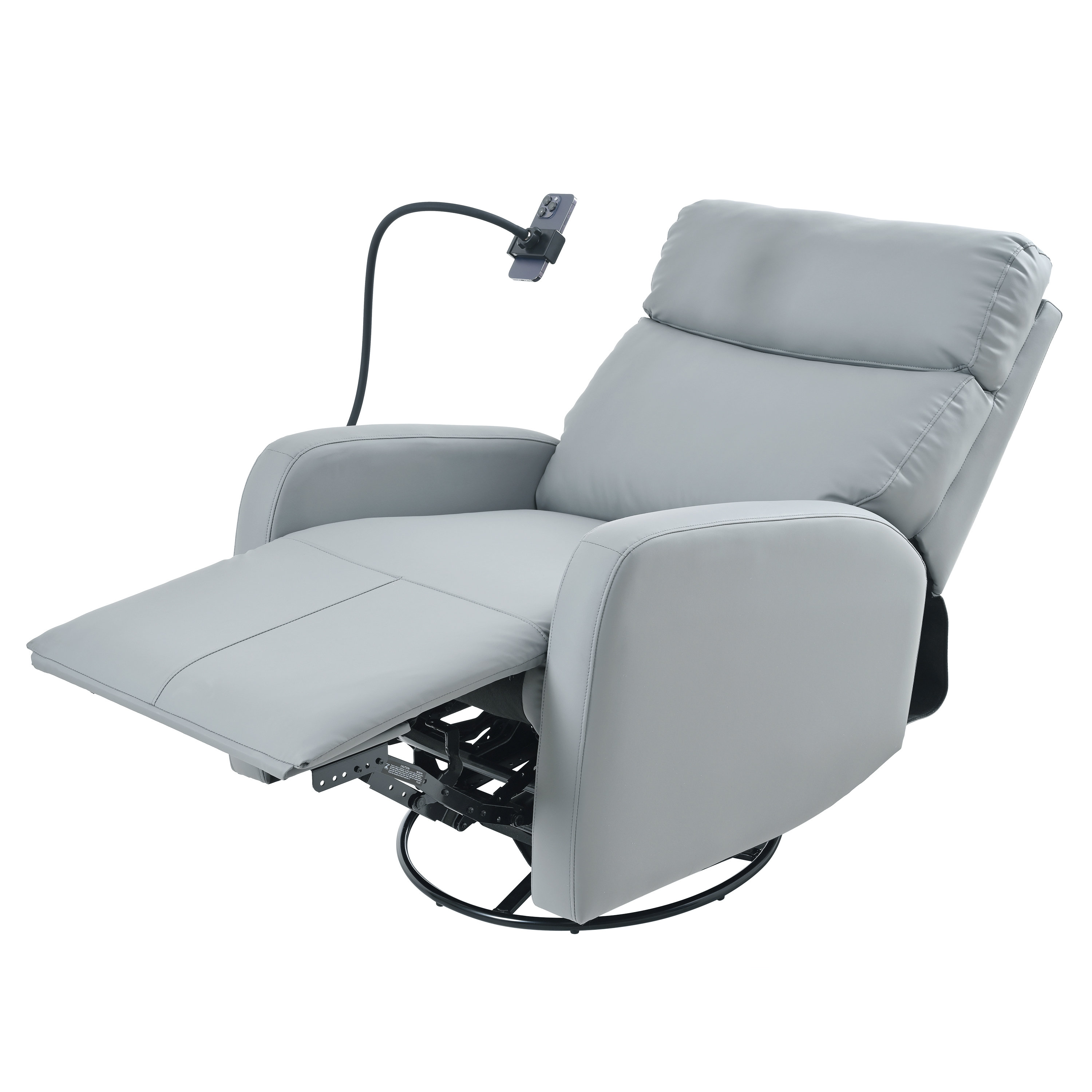Latitude Run® Swivel Rocker Recliner Chair,360 Degree Nursery Rocking ...